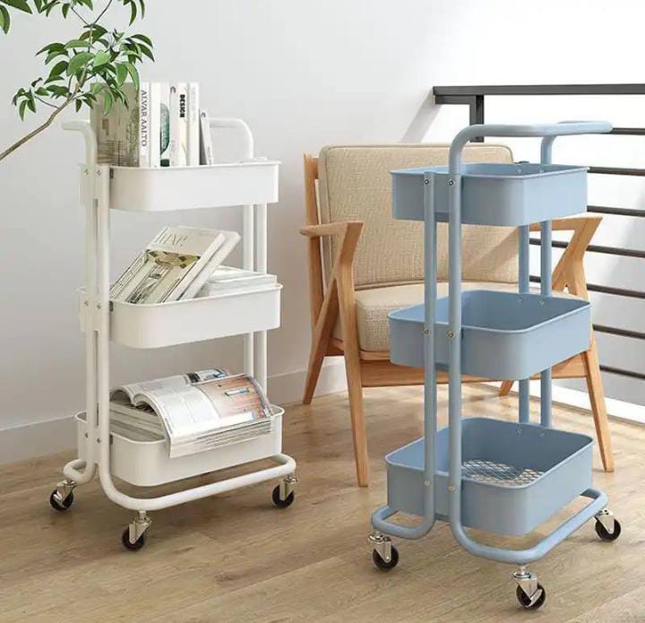 3-Tier Rolling Cart – Goretti Stores